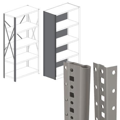 Metal Shelving Components - Shelves and Uprights | Lyon