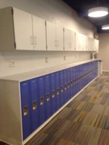 Collaborative Center Lockers by Lyon in New High Tech School