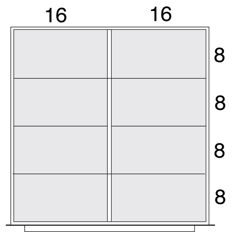 Standard Wide 0D 8 Compartment Modular Drawer Organzier | Lyon