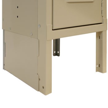Closed End Base for Metal Lockers with Legs - 2 Pack | Lyon