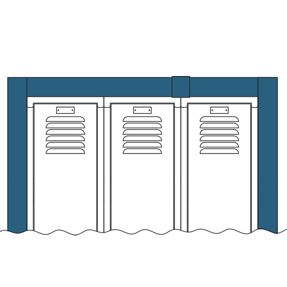 Recessed Trim for Metal Lockers | Lyon