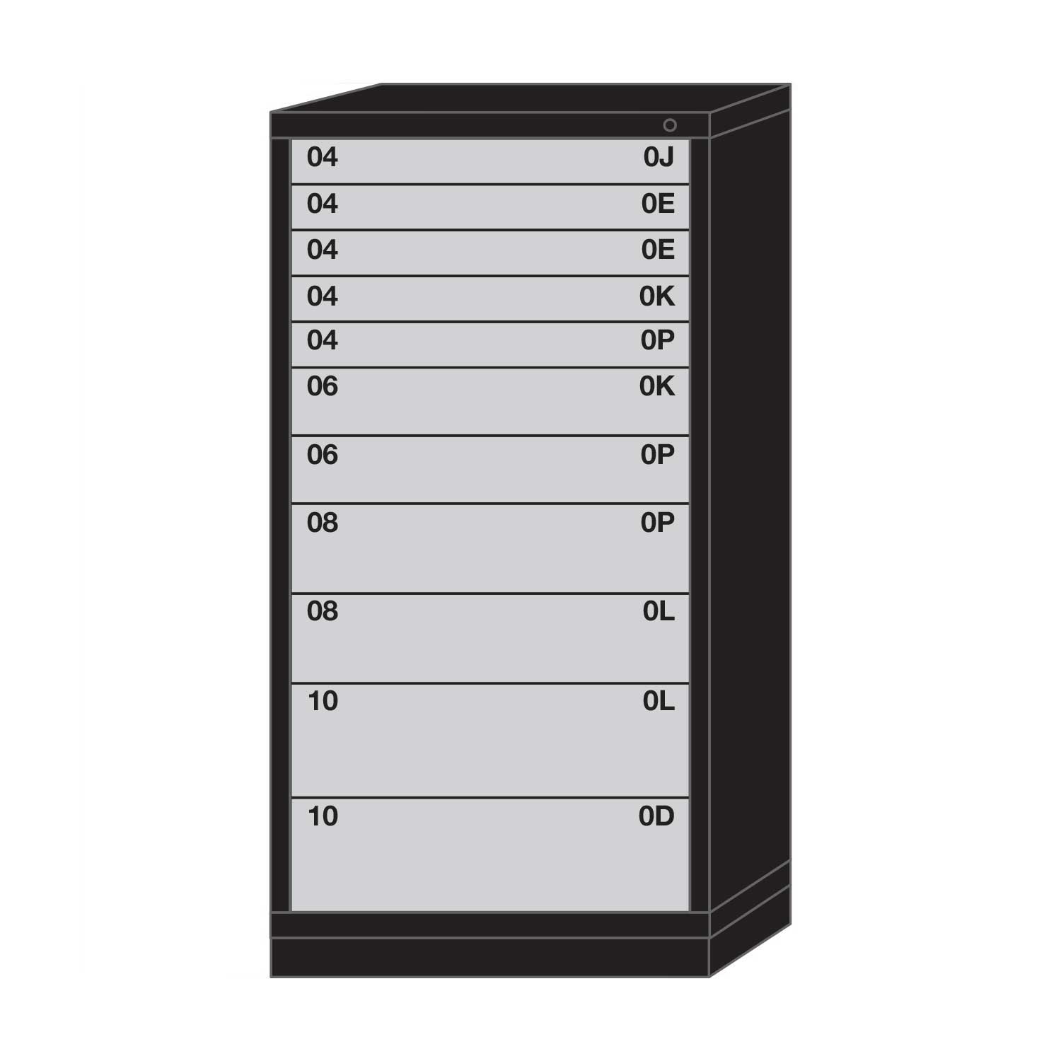 11 Drawer Modular Cabinet, 30 inch Wide Eye-Level Height | Lyon ...