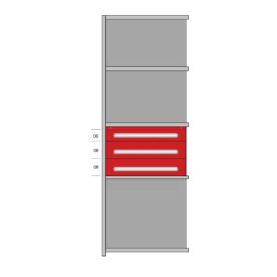 Metal Shelving with Drawers - Modular Drawers in Industrial Shelves | Lyon