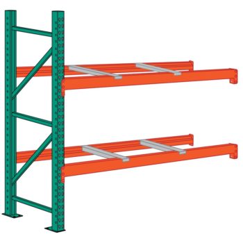 Pallet Racking with Front-to-Back Supports for Warehouse Storage | Lyon