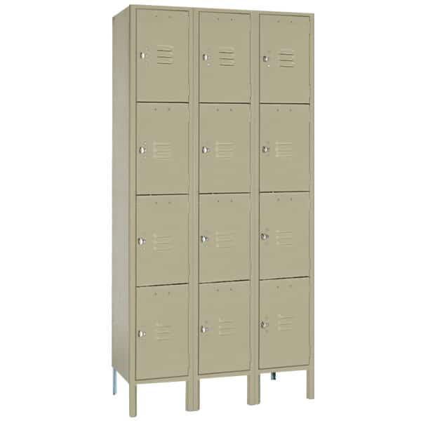 PP56543SU Four Tier Metal Locker - 1 Wide Steel Locker | Lyon