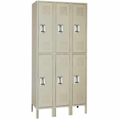 Standard Steel Double Tier Lockers - 3 Wide | Lyon
