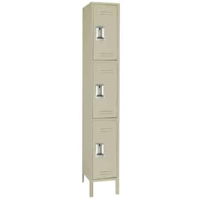 Standard Steel Triple Tier Lockers - 1 Wide | Lyon