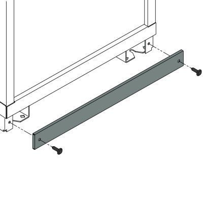 Modular Cabinet Forklift Base Closure Panel | Lyon (MDC Base Closure)