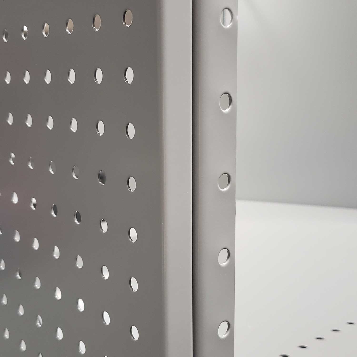 Steel Pegboard Panels For Industrial Shelving: 42"h | Lyon